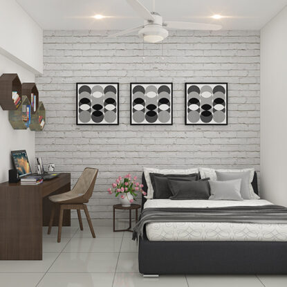 Kids Study Room With Bedroom Ideas For Your Home | Design Cafe