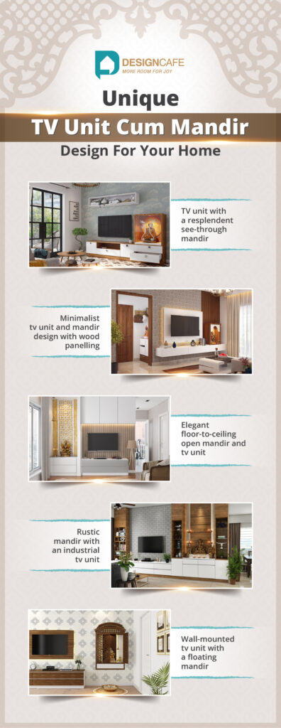 TV Unit With Mandir Designs You’ll Love | DesignCafe